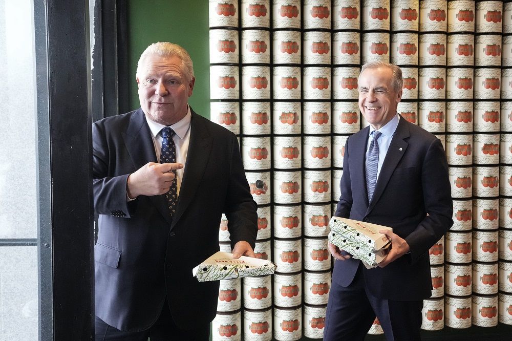 Ford, Carney all smiles during slices at Etobicoke pizza joint ...