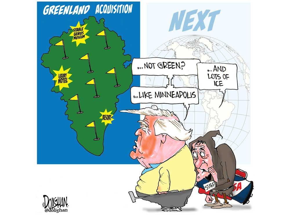 Tim Dolighan cartoon, Jan. 19, 2026 | Toronto Sun