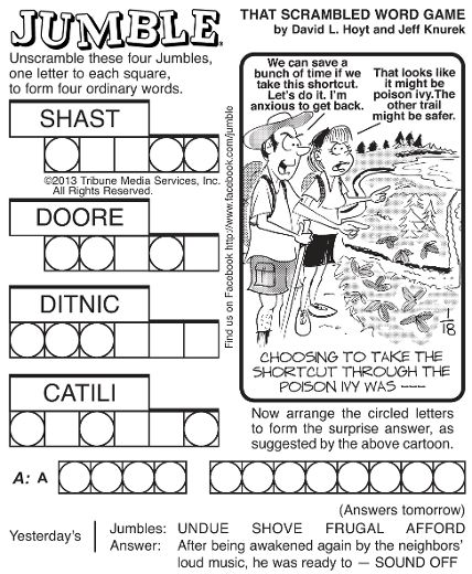 Let's get ready to Jumble! | Brantford Expositor