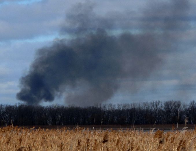 Walpole Island smoke seen far away | Chatham Daily News