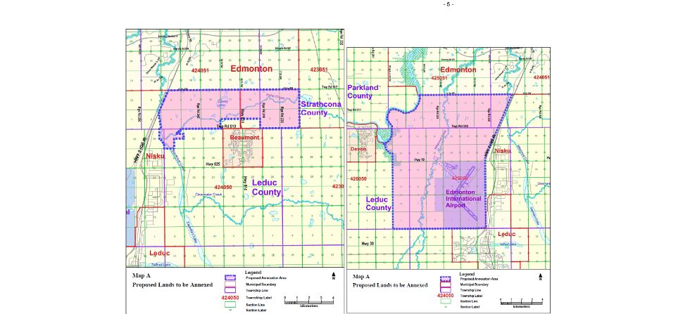 Edmonton moves to annex massive swaths of Leduc County land | Devon ...