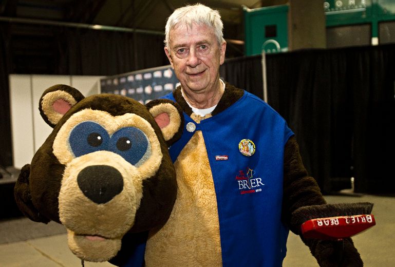 Reg Coughie, the man who conceived the Brier Bear mascot, is in his ...