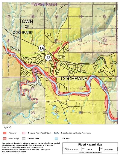 Reviewing Cochrane flood map | Cochrane Times