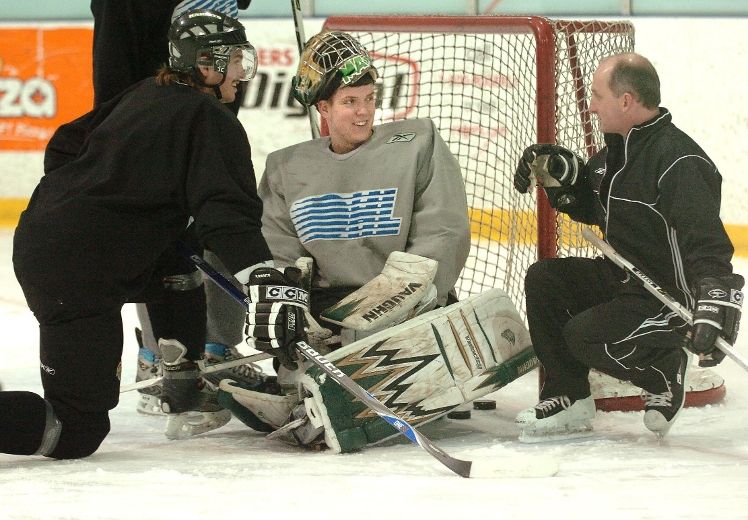 Sarnia Sting goalie coach Dave Rook doesn't believe in trying to teach ...