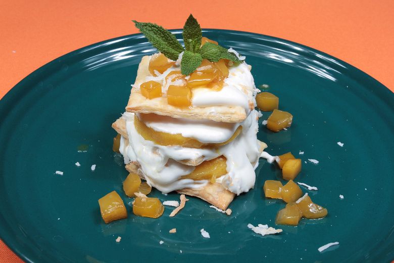 Get fancy and flaky with tomato puff pastry tart and coconut-mango ...