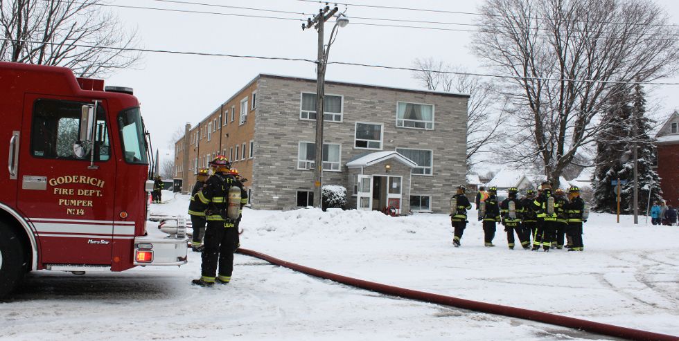 Morning fire at apartment building in Goderich | Goderich Signal Star