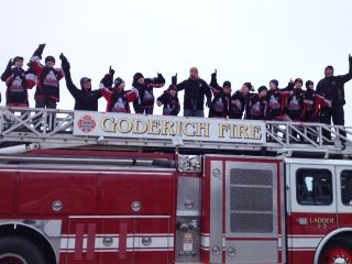 Atom rep Sailors aboard the fire truck | Goderich Signal Star