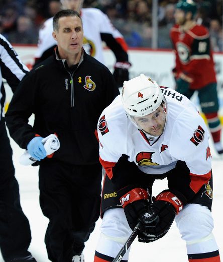 It takes a lot to get Ottawa Senators' Chris Phillips out of lineup ...