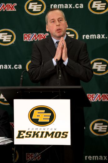 Eskimos president Len Rhodes supports team's work with football ...
