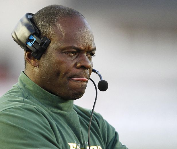 Roughriders defensive co-ordinator Richie Hall the first of three ...