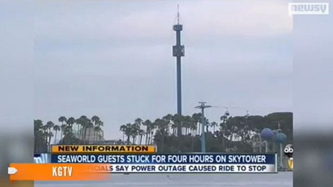 Dozens stuck on SeaWorld’s SkyTower ride for hours | Toronto Sun