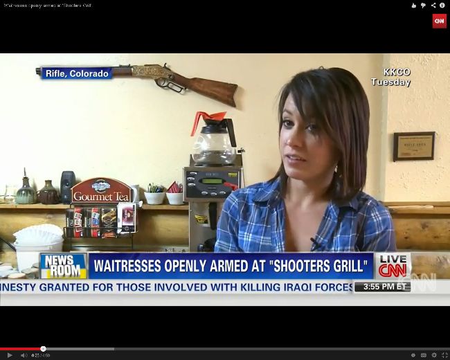 Shooters Grill in Rifle, Colo. has armed waitresses, M16 burritos ...