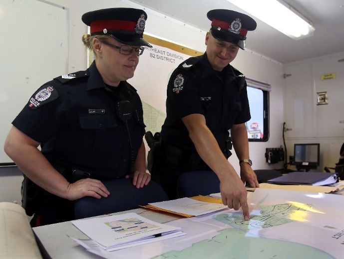 Edmonton Police Service's Community Action Team (CAT) pounding the ...