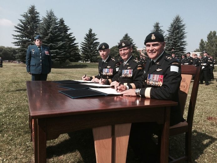 Command of the 3rd Canadian Division changes hands at Edmonton Garrison ...