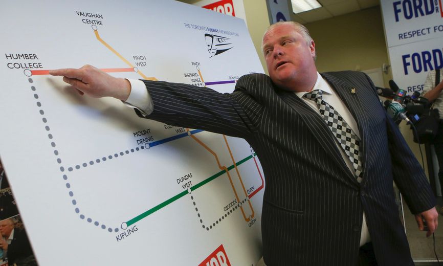 Rob Ford reveals his $9B subway-heavy transit plan | Toronto Sun
