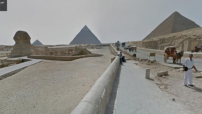 Take a virtual visit to the Pyramids of Giza with Google Street View ...
