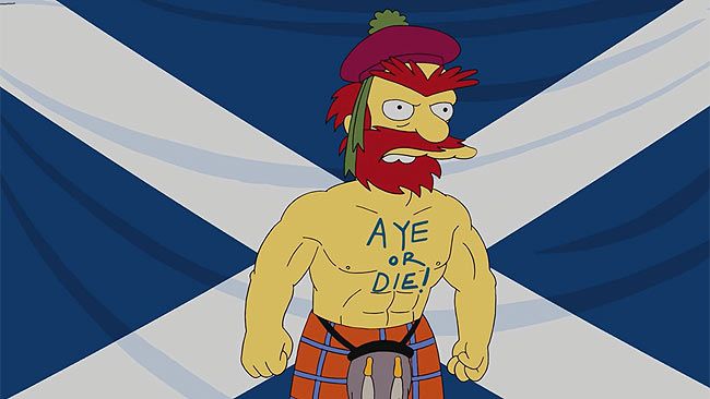 Watch: 'The Simpsons' Groundskeeper Willie talks Scottish independence ...