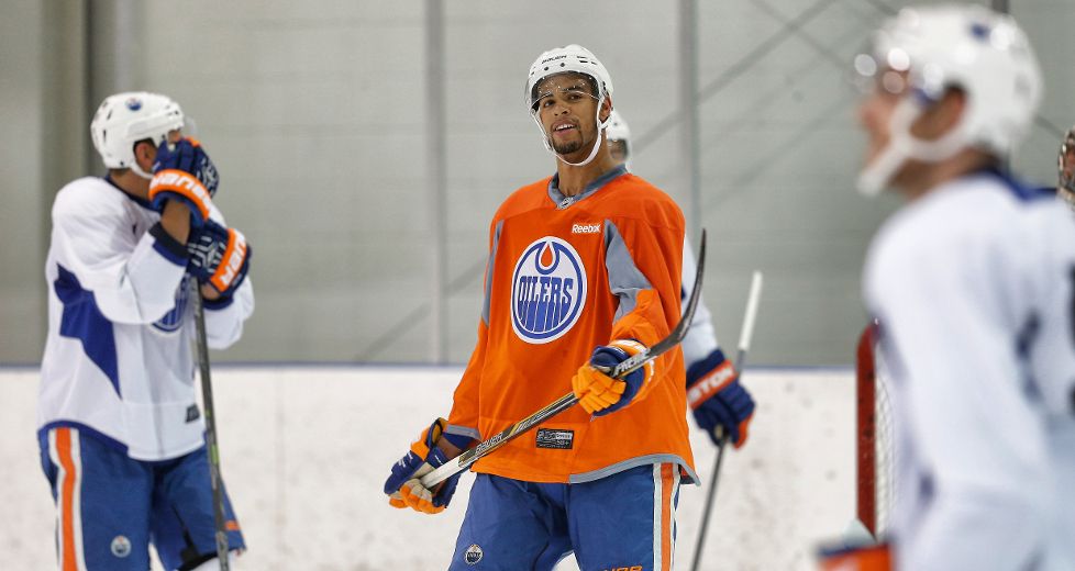 Edmonton Oilers rookies Darnell Nurse, Mitch Moroz and Leon Draisaitl ...