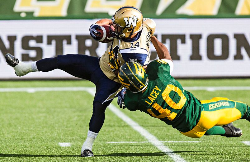 Former Eskimos offensive linemen Hec Pothier and Bill Stevenson ...