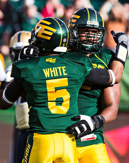 Former Eskimos offensive linemen Hec Pothier and Bill Stevenson ...