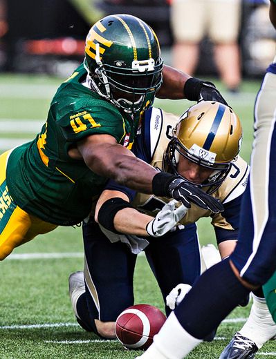 Former Eskimos offensive linemen Hec Pothier and Bill Stevenson ...