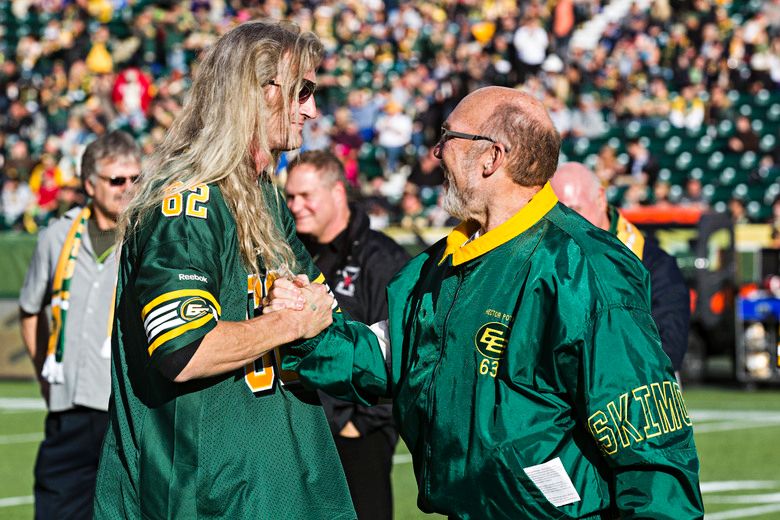 Former Eskimos offensive linemen Hec Pothier and Bill Stevenson ...