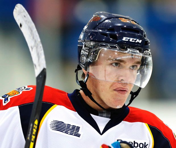 PHOTO: McDavid’s shot ‘exploded’ puck at practice | Toronto Sun