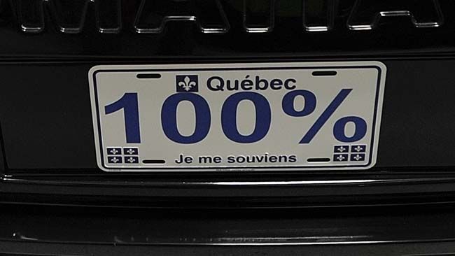 No personalized licence plates for Quebec | Toronto Sun