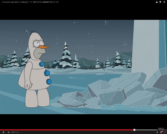 'The Simpsons' takes on 'Frozen' in holiday couch gag | Belleville ...