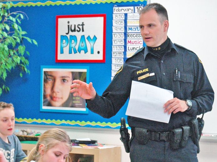 OPP educates students at St. Columban with KIDS program | Mitchell Advocate