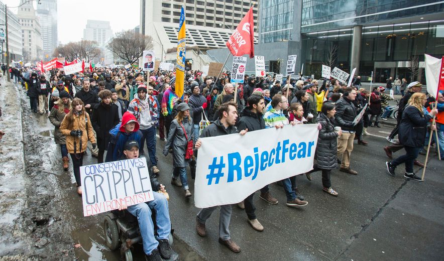 Torontonians protest 'Orwellian' terror bill | Toronto Sun