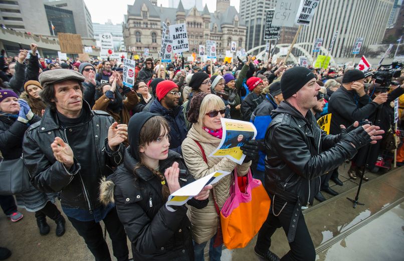 Torontonians protest 'Orwellian' terror bill | Toronto Sun