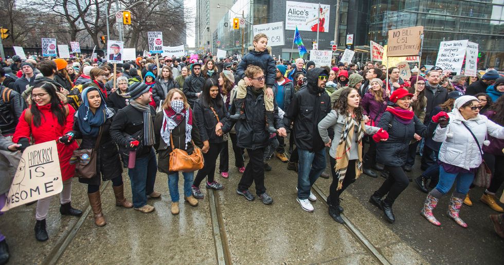 Torontonians protest 'Orwellian' terror bill | Toronto Sun