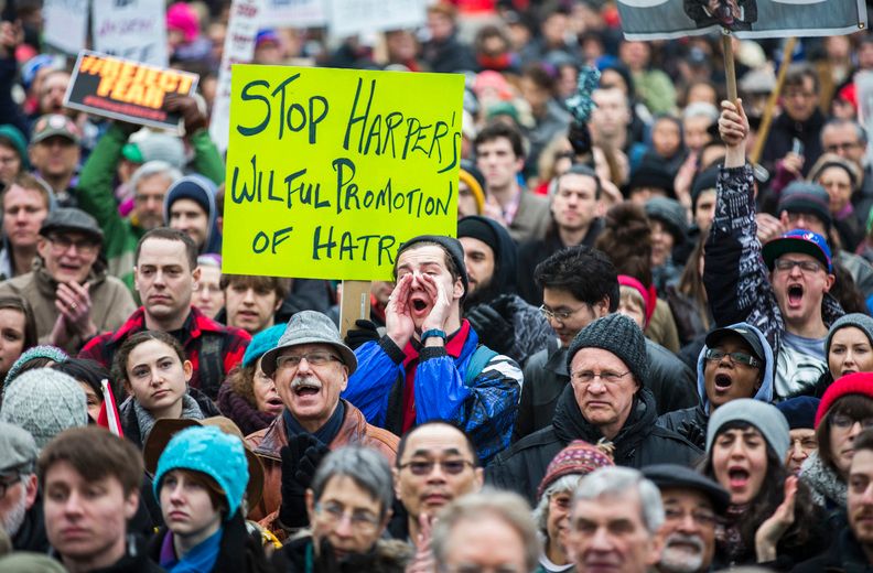 Torontonians protest 'Orwellian' terror bill | Toronto Sun