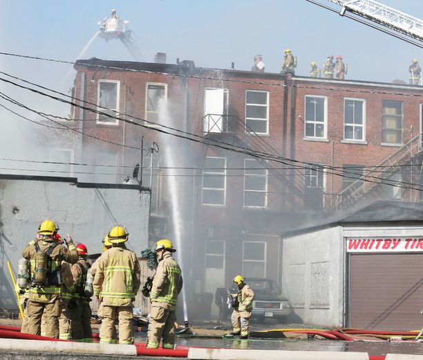 Firefighters battle blaze in downtown Whitby | Toronto Sun
