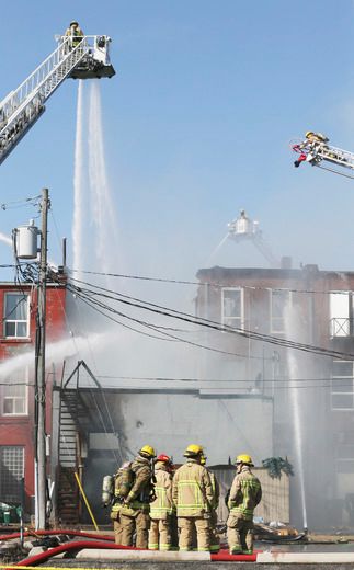 Firefighters battle blaze in downtown Whitby | Toronto Sun
