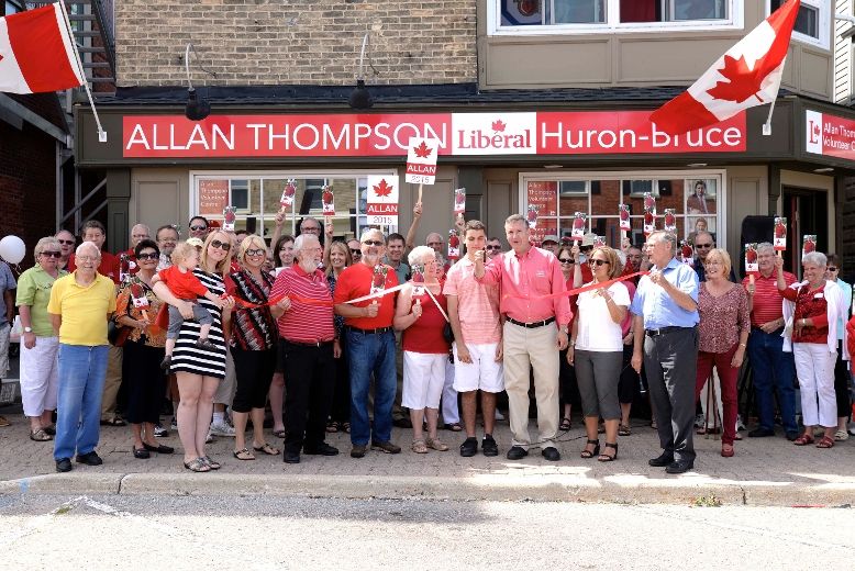 Allan Thompson opens Goderich volunteer centre | Goderich Signal Star