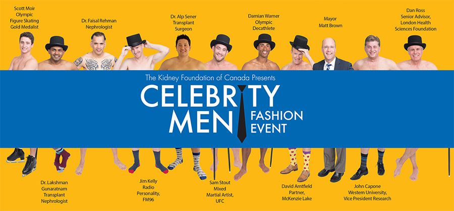 London Mayor Matt Brown keeps it all on, while others doff clothes for ...