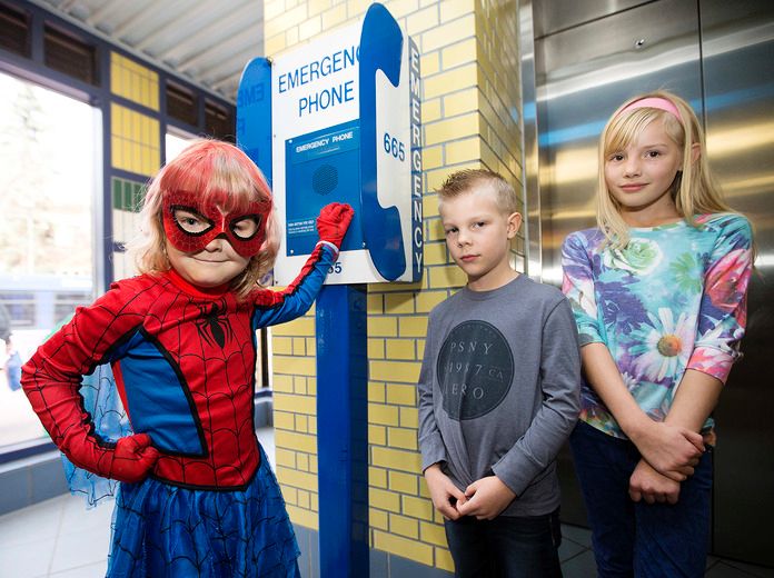 Spider Mable teaching Edmonton kids to reach out to heroes in uniform ...