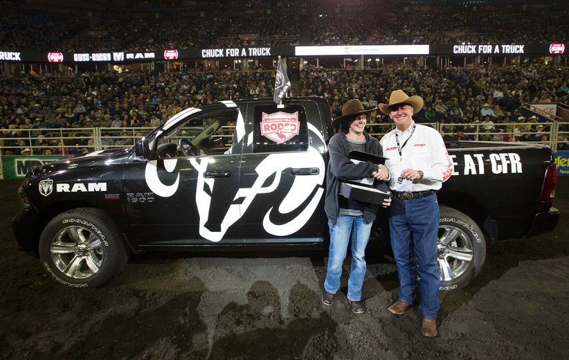 First time lucky as rodeo fan wins new truck | Edmonton Sun