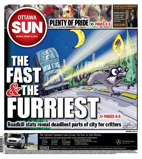 Top Ottawa Sun front pages of 2015 | Ottawa Sun