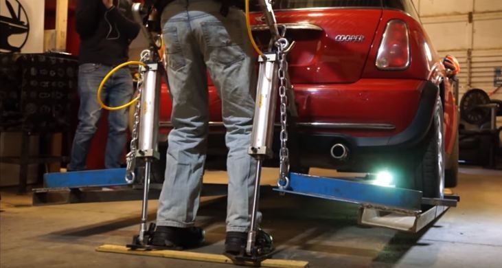 WATCH: Canadian Iron Man lifts car with homemade exoskeleton | Toronto Sun