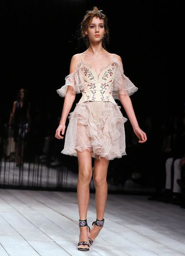 Models falling on the runway an inevitable part of fashion shows ...