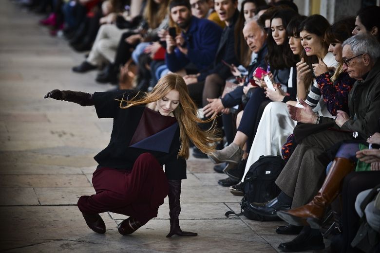 Models falling on the runway an inevitable part of fashion shows ...