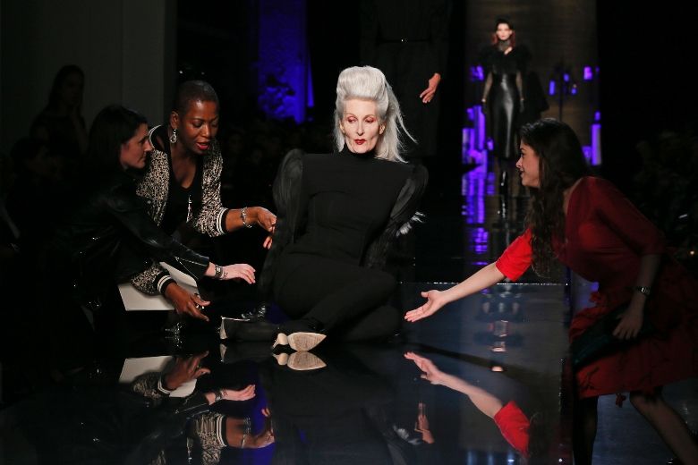 Models falling on the runway an inevitable part of fashion shows ...