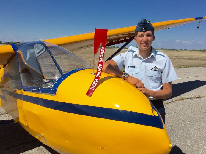 Owen Sutherland from Ingersoll earned his glider pilot licence at an ...