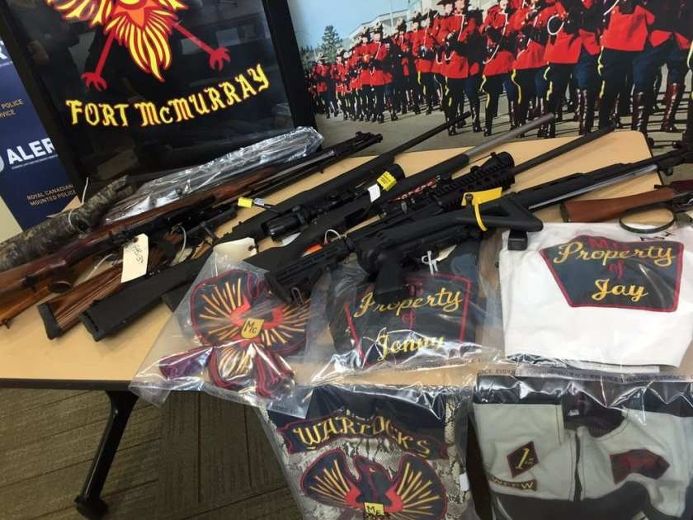 Fort McMurray RCMP seize guns, ammo in Syndicate and Warlocks biker ...
