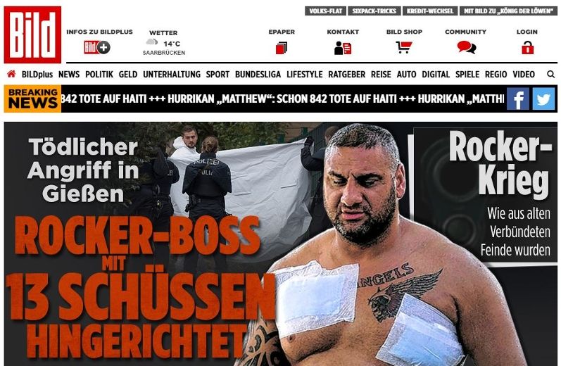 German Hells Angels chapter president shot dead in clubhouse | Toronto Sun