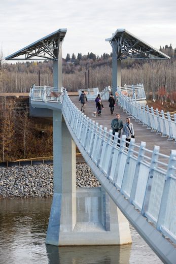New Terwillegar Park Footbridge opens up Edmonton's river valley ...