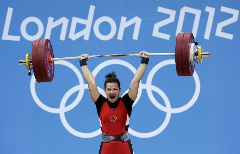 Canadian weightlifter in line for silver after London gold medallists ...